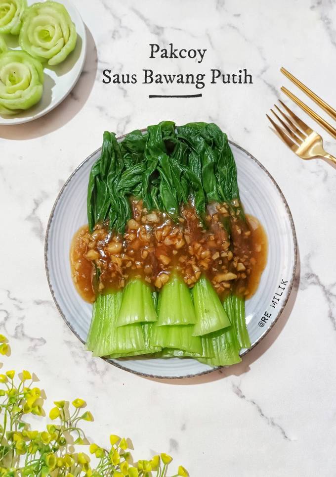 Resep 411. Pakcoy Saus Bawang Putih oleh Re Milik - Cookpad