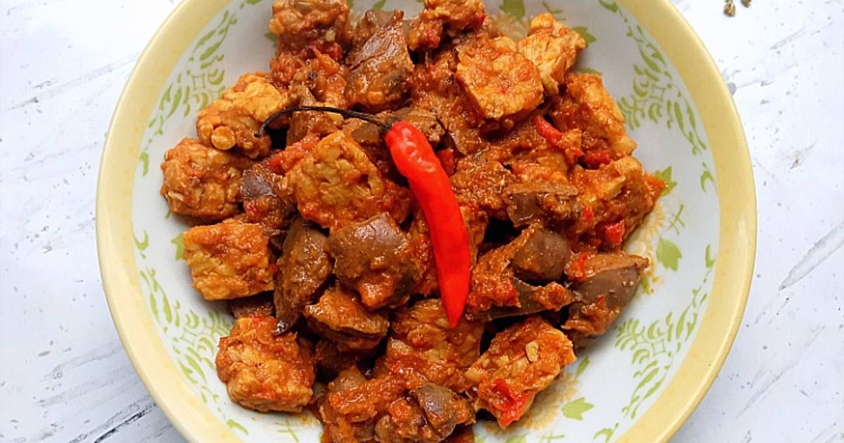 Resep Balado Hati Ayam & Tempe oleh Alya Nurfitri🍳 - Cookpad