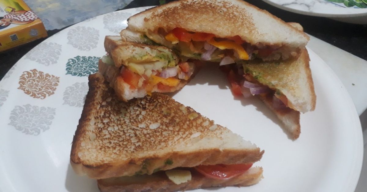 Vegetable Sandwich Recipe by Tasneem Khan - Cookpad