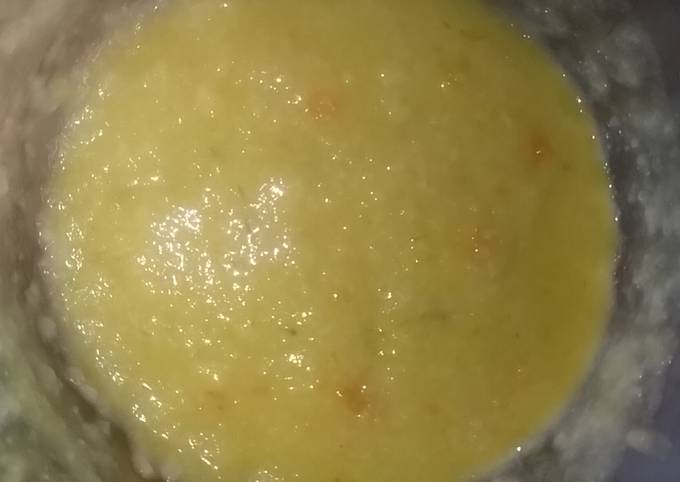 Resep Bubur saring nasi wortel dan kentang (isian pastel) oleh dina ...