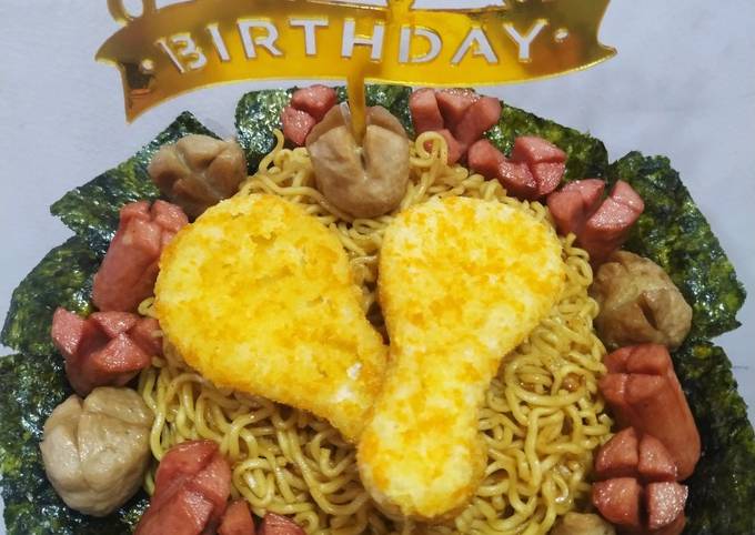 Resep Indomie birthday cake oleh astiastiara - Cookpad