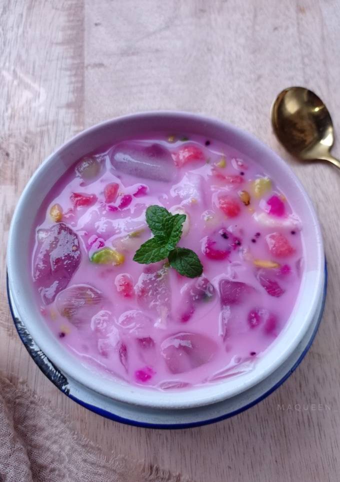 Resep Es buah susu oleh Mama Queen - Cookpad