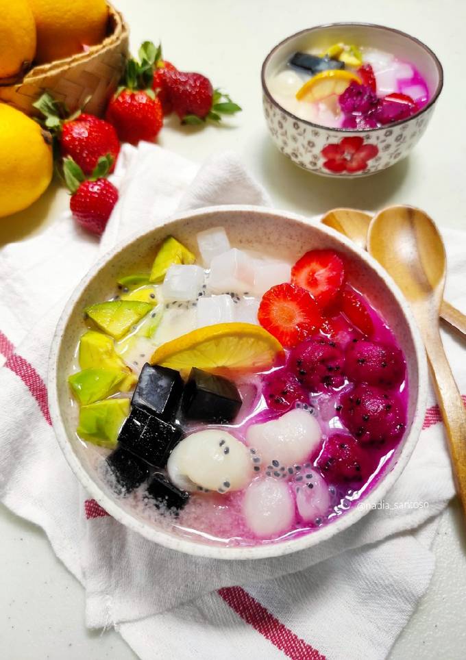 Resep Es campur buah pelangi oleh Nadia Santoso - Cookpad