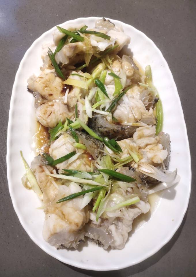 Steam Garupa Fish Recipe by Meme - Cookpad