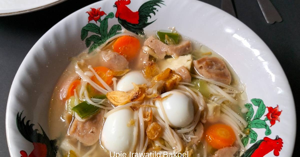 533 resep sop sayur enoki enak dan mudah - Cookpad