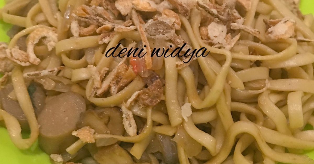 Resep Mie Urai Pipih Goreng Dengan Sosis Sapi Dan Jamur Kancing oleh ...