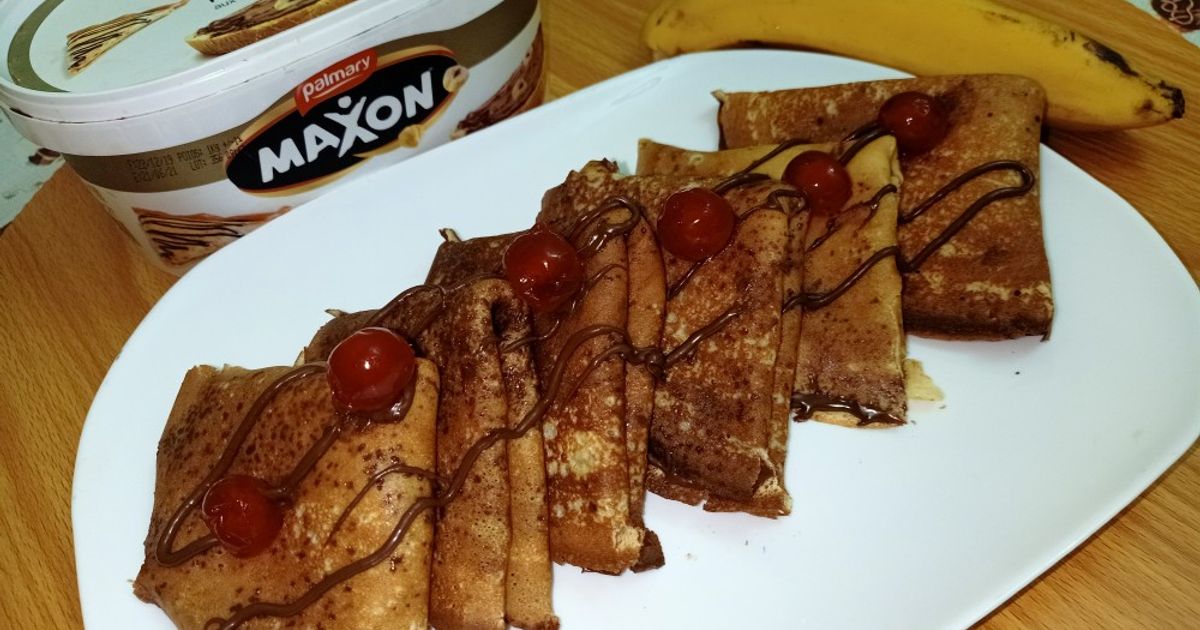 طريقة عمل كراب بالشكولة 🍫 والموز 🍌😋😋😋😋😉😉 على اصولها بطريقة سهلة وسريعة من 🥰Oum Amine Et Aseel 🥰 ...