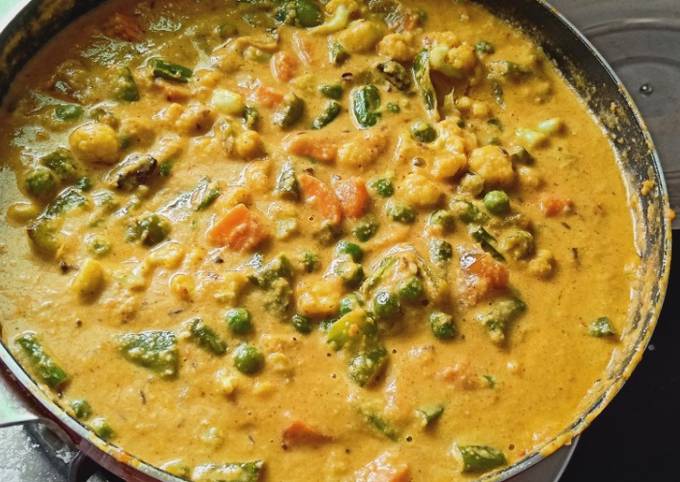 Vaishnavi Prajapati દ્વારા રેસીપી .સબ્જી (veg sabji recipe in gujarati ...