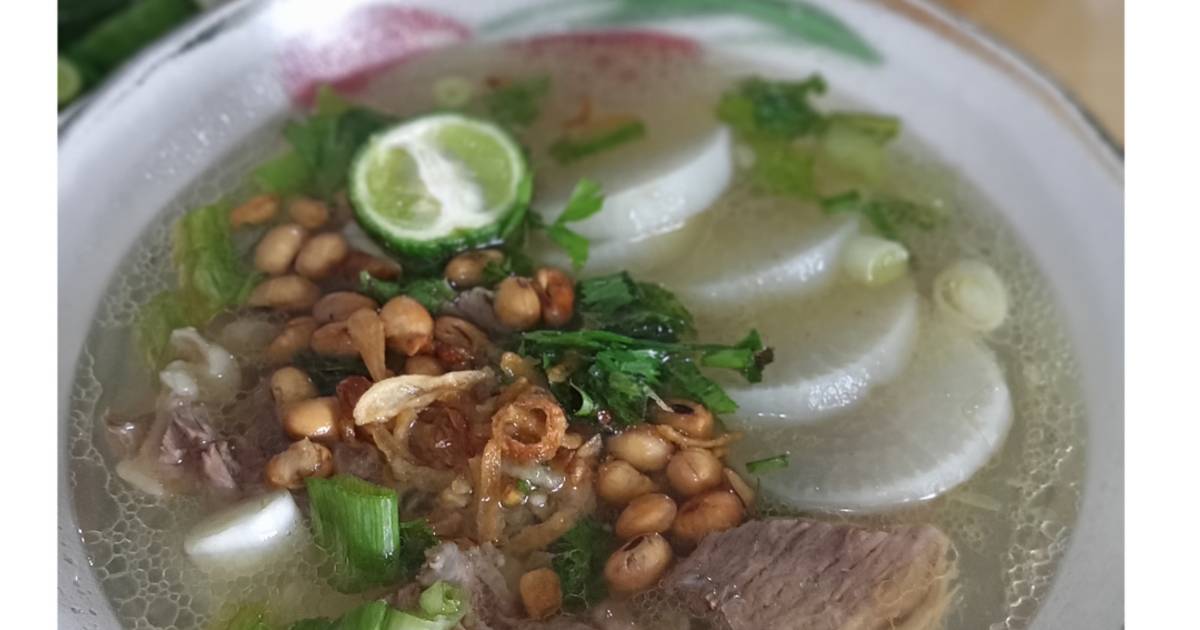 Resep Soto Bandung (soto daging sapi) kuah bening seger oleh Siti ...