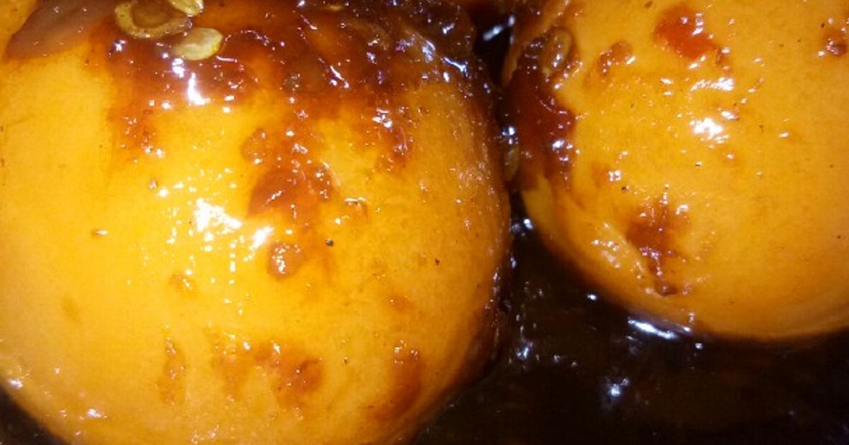 69 resep telor bacem pedas enak dan mudah - Cookpad