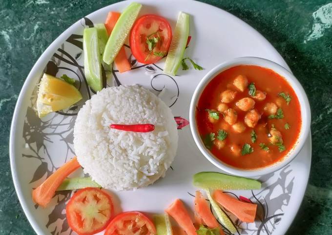 Chole Rice Recipe by Dr.Madhumita Mishra - Cookpad