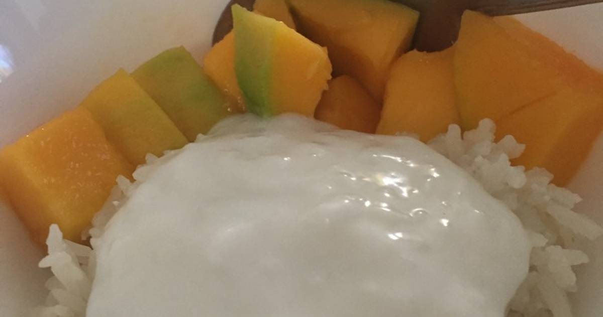 Resep Mango Sticky Rice / Nasi Ketan Mangga oleh Icha - Cookpad