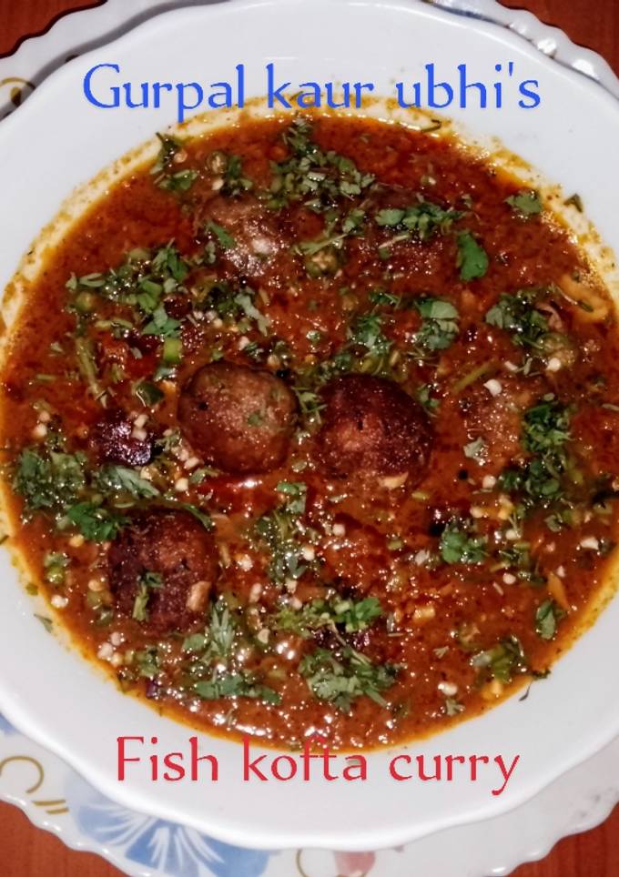 Fish kofta curry 🐠🍅🧅🍂 Recipe by Gurpal kaur Ubhi - Cookpad