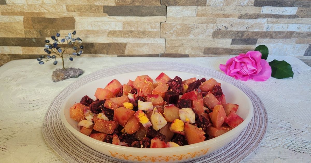Ensalada Rosa Receta de Carolina Olivera G.- Cookpad
