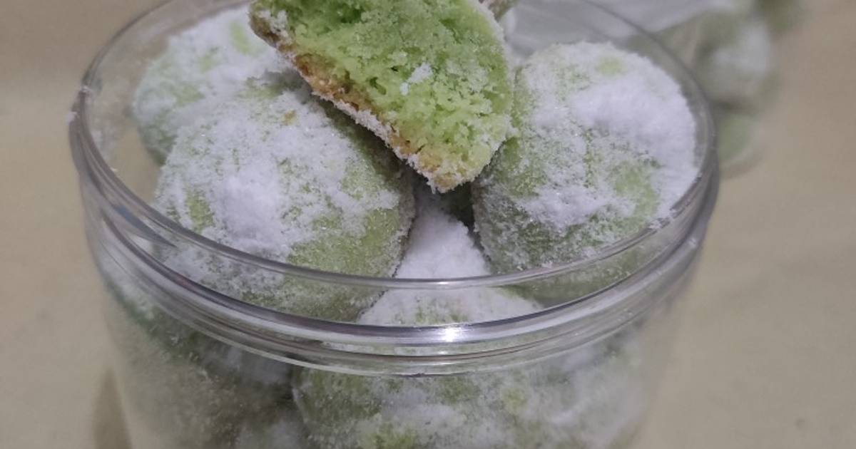 Resep Putri Salju Pandan Oven Tangkring Oleh Diyah Puspita Rini Cookpad