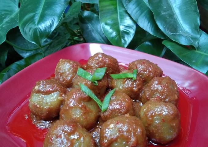 Resep Cilok bumbu kacang oleh Sri Unika - Cookpad