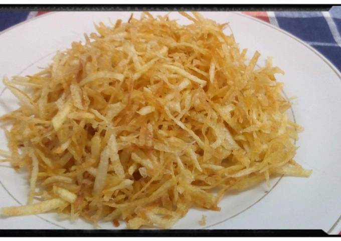 Fasting Recipe - Aloo ke crispy lacche Recipe by Pooja Misra - Cookpad