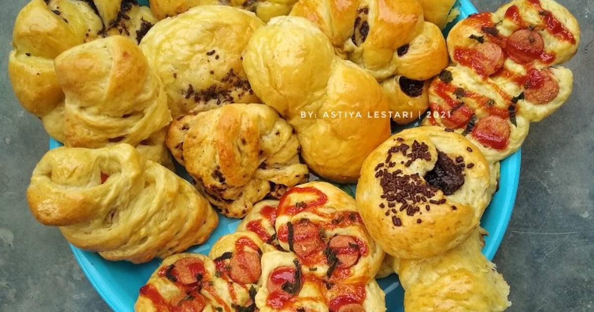 Resep Aneka bentuk macam roti simpel oleh Astiya Lestari - Cookpad