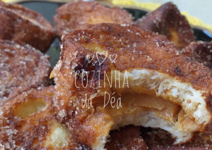 Rabanada recheada com doce de leite Receita por Cozinha da Déa - Cookpad