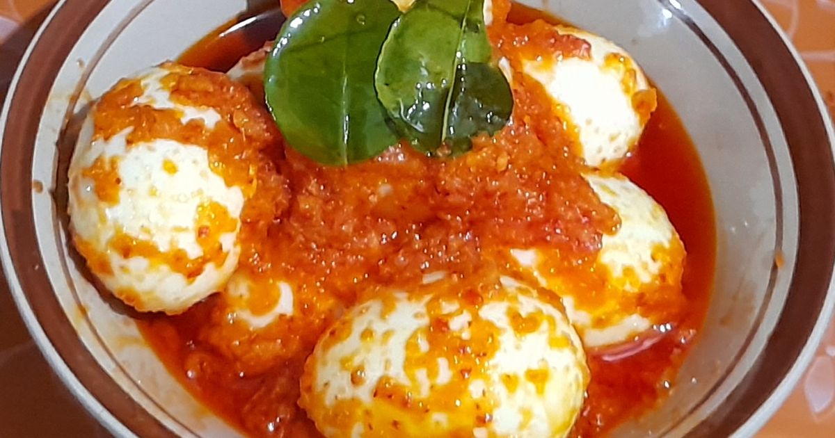 Resep telur balado ga pedas rumahan enak dan mudah - Cookpad