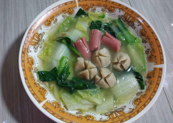 Resep Sop sawi putih dan pakcoy oleh Ulin N.R - Cookpad