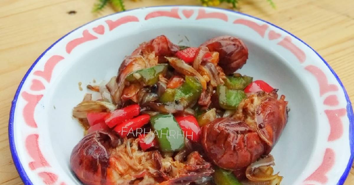 Resep Lobster Lada Hitam oleh Farhah - Cookpad