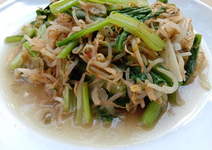 Resep Cah Toge Sawi Hijau oleh Lulu Afifah S. - Cookpad