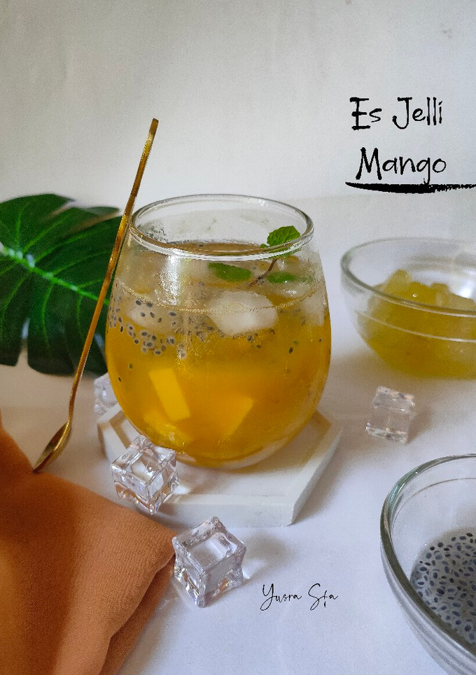 Resep Es Jelly Mango oleh Yusra Sfa - Cookpad