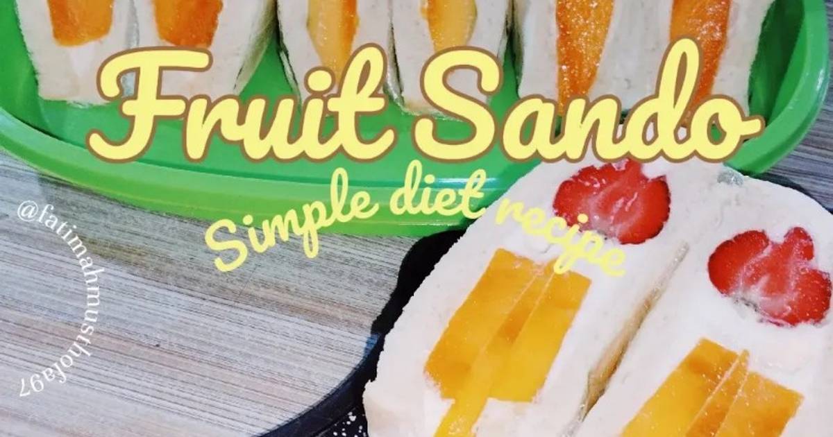 Resep Fruit Sando Jepang yang lembut & segar: Mudah dibuat!