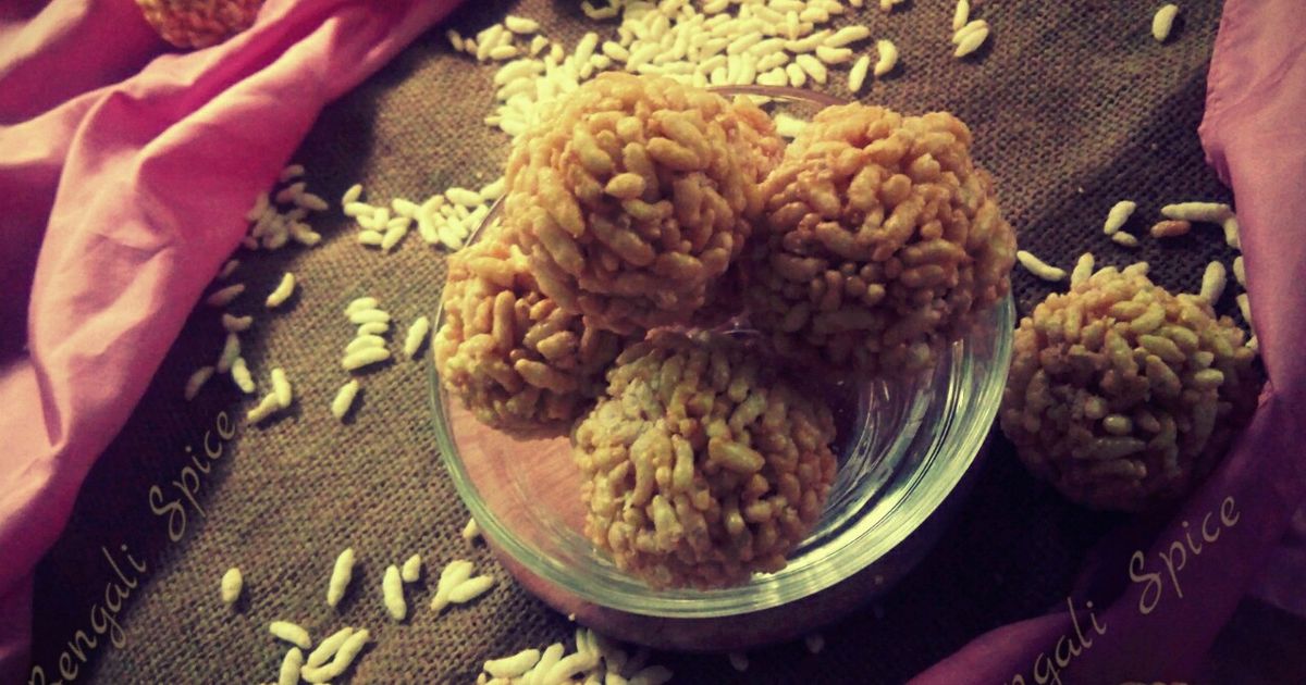 Bengali "Murir Moa"/ Crunchy Puffed Rice Balls 🍲 Recipe By Bengali Spice 💚