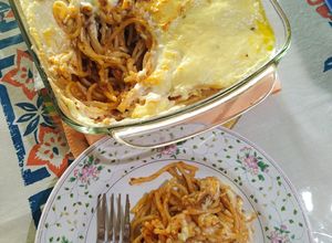 Resep spaghetti brulee rumahan enak dan mudah - Cookpad