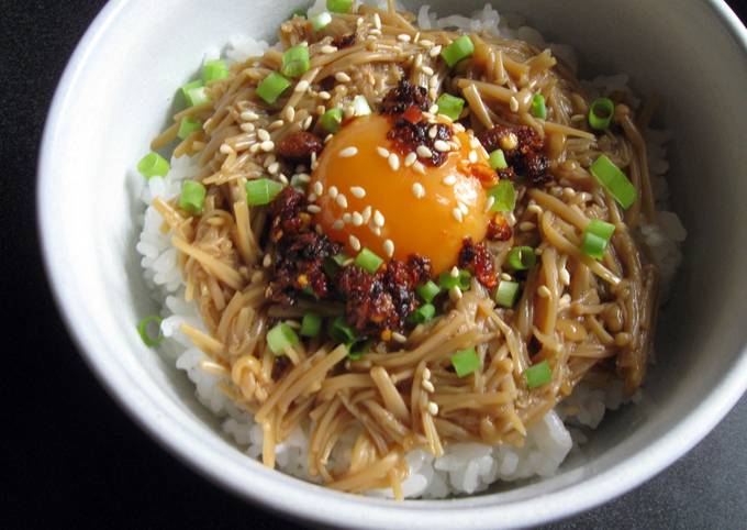 ‘Nametake’ Enoki Rice Bowl Recipe by Hiroko Liston - Cookpad