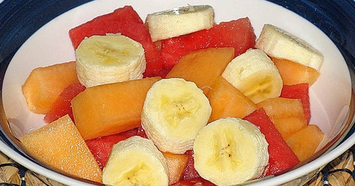 Ensalada con banana y sandía - 9 recetas caseras- Cookpad