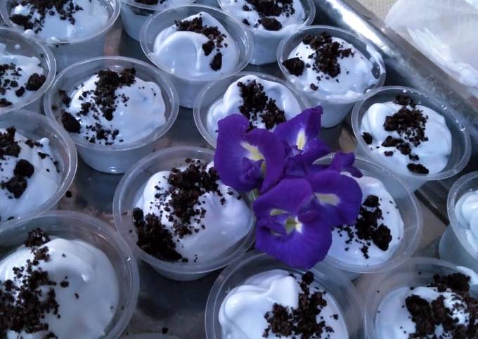 Resep Es cream bunga telang oleh Dapur Bunda Saira - Cookpad