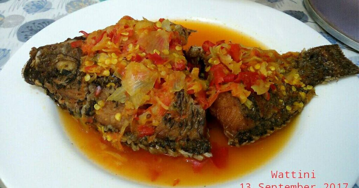 Resep Pecak Ikan Mujaer Khas Betawi oleh Wattini Kitchen - Cookpad