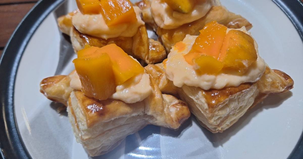 Resep Mango Cheese Pastry oleh Gisti - Cookpad