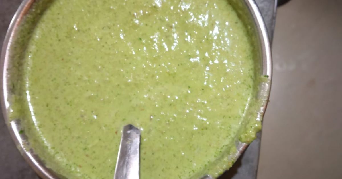 Sweta Jadav દ્વારા રેસીપી લીલી ચટણી (Green Chutney Recipe In Gujarati) - કૂકપૅડ
