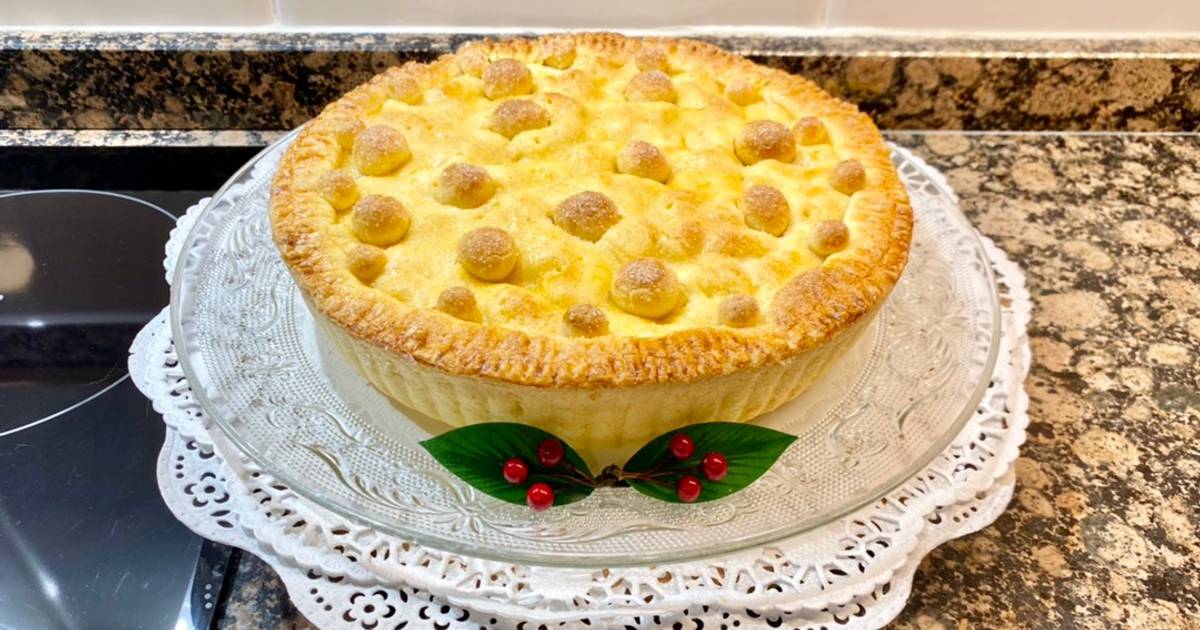 Pastel rústico relleno de crema pastelera y manzana Receta de javilowin ...