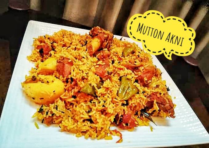 Mutton Akni Recipe by Madiha Muzammil Khanani - Cookpad