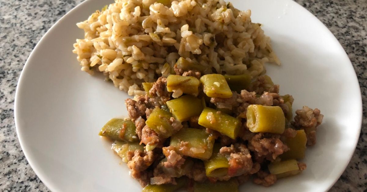 Guiso De Porotos Verdes Y Carne De Vacuno Molida Receta de Kikue Shima ...