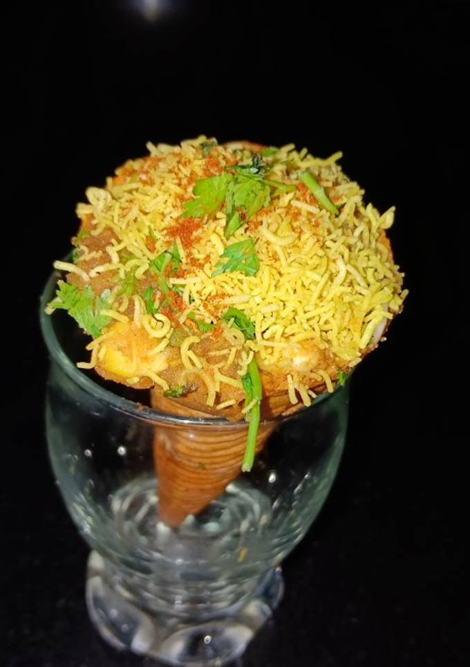 Cone Corn Chat Recipe by Nutan Shah - Cookpad
