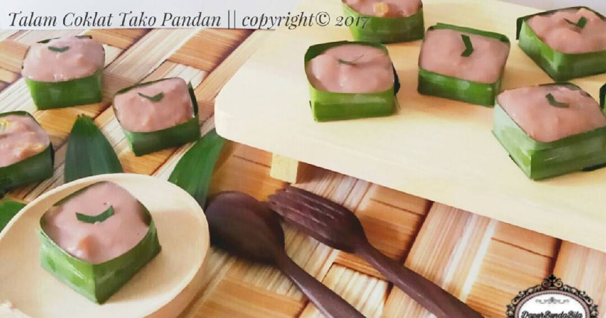 Resep Talam Coklat Tako Pandan oleh Dika Noveri - Cookpad