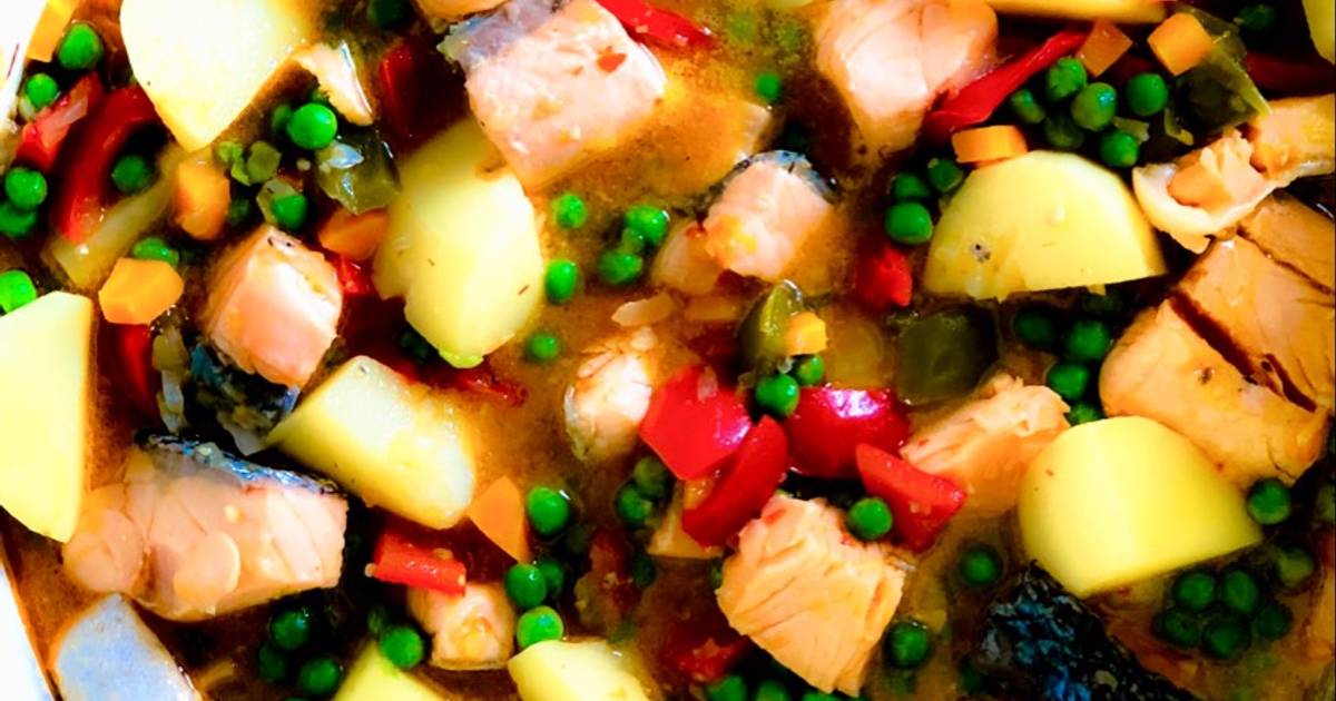 Guiso de salmon - 84 recetas caseras- Cookpad