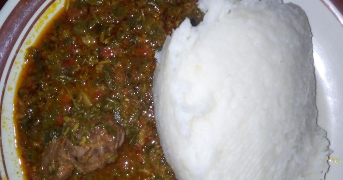 Tuwon Shinkafa Da Miyar Taushe Recipe by Aysha_amin - Cookpad