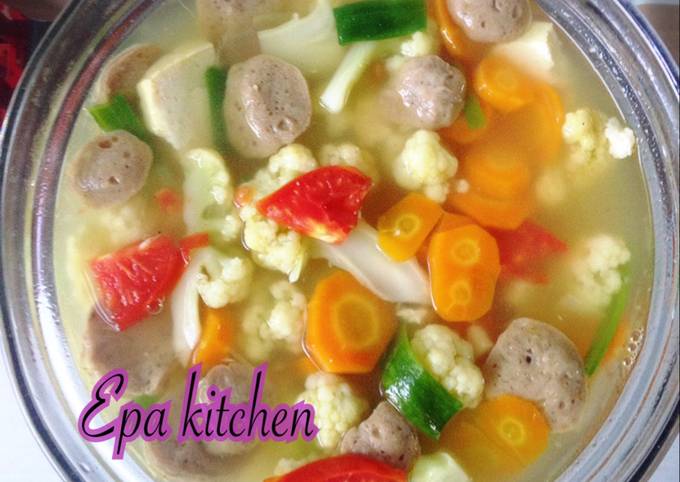 Resep Soap Bakso warna warni oleh EPA kitchen - Cookpad