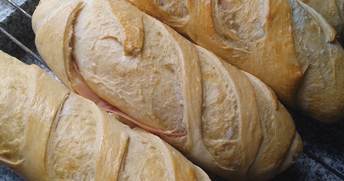 Pan rellenos de jamón y queso facil - 51 recetas caseras- Cookpad