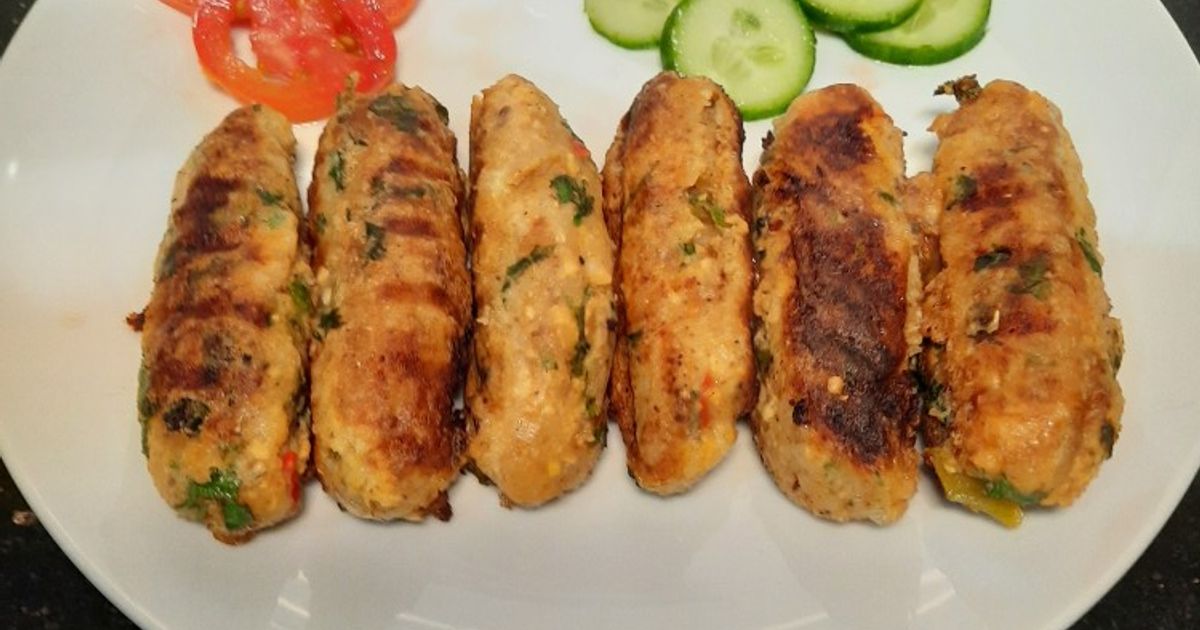 Qeema Aaloo Grilled Kebab 🍢🍢 Recipe by Humaira Saleem - Cookpad