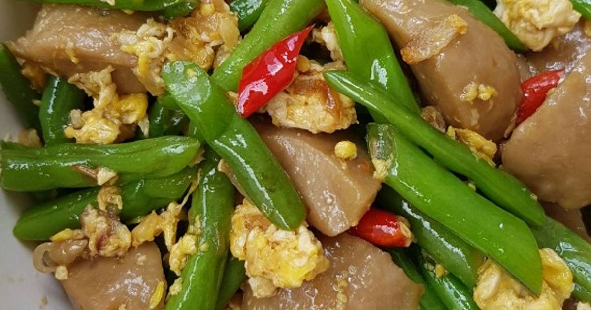 Resep Oseng Buncis Telur Bakso oleh Ledi Sanwa - Cookpad