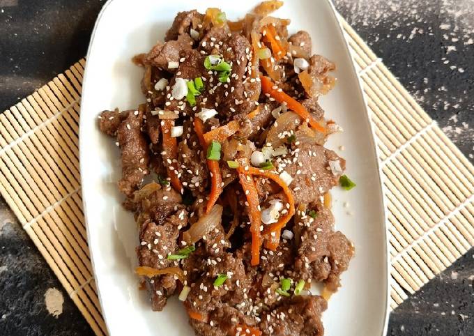 Resep Beef Bulgogi (Korean Beef BBQ) oleh Nauzaery Setyo - Cookpad