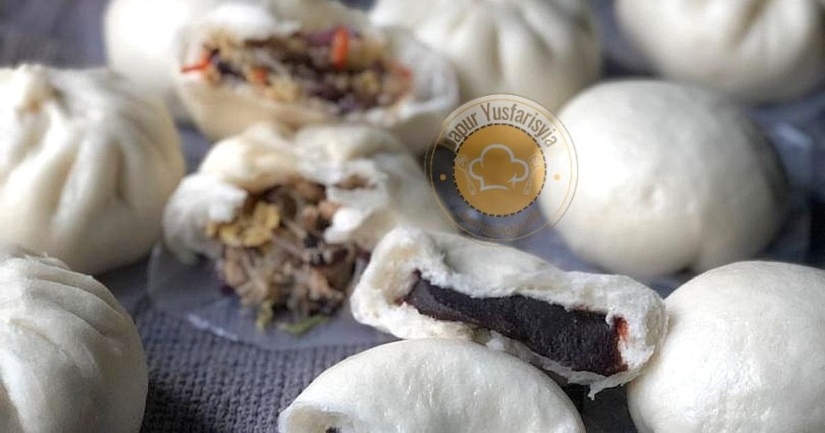 Resipi Pau Kukus Cendawan & Red Mung Beans (2 In 1) oleh Dapur ...
